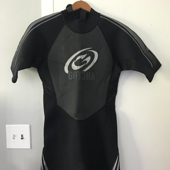 Gotcha | Swim | Gotcha Mens Black Gray 22mm Titanium Shorty Wetsuit ...